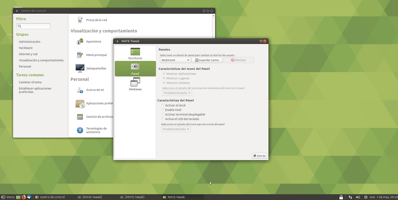 Malagueños originales y libres: ¿Cómo cambiar el panel por defecto en ...
