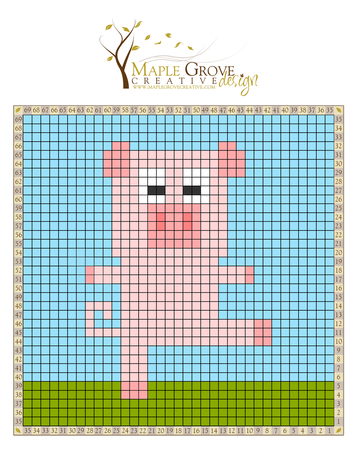 Freebie Friday - Pig Graph | Maple Grove Creative Design