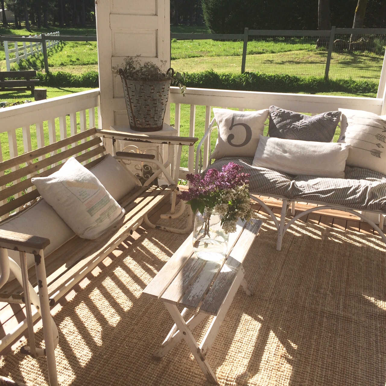 Little Farmstead: A Vintage Farmhouse Back Porch...