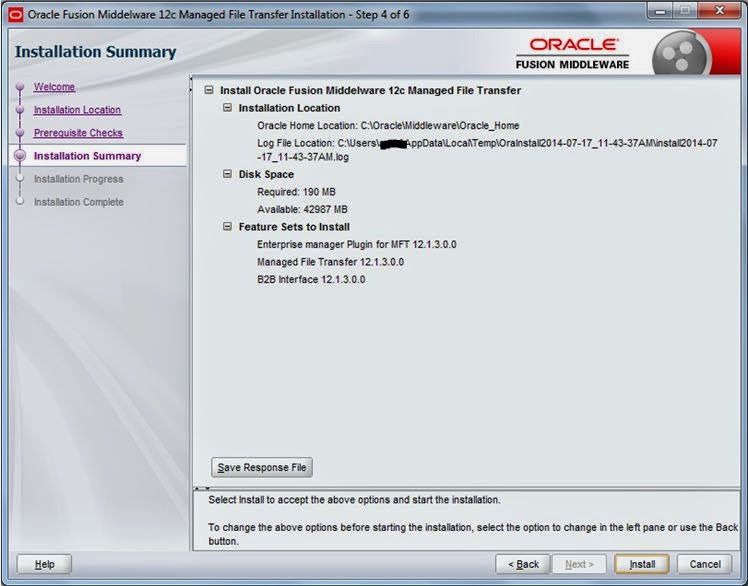 Learning SOA: Install Manage File Transfer (MFT) for SOA 12c