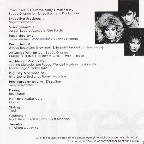 RETRO DISCO HI-NRG: ONE TWO THREE - One Two Three (ALBUM) 1983 Bobby 'O ...