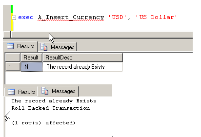 sharing: How To Create an Stored Procedure with COMMIT or ROLLBACK ...