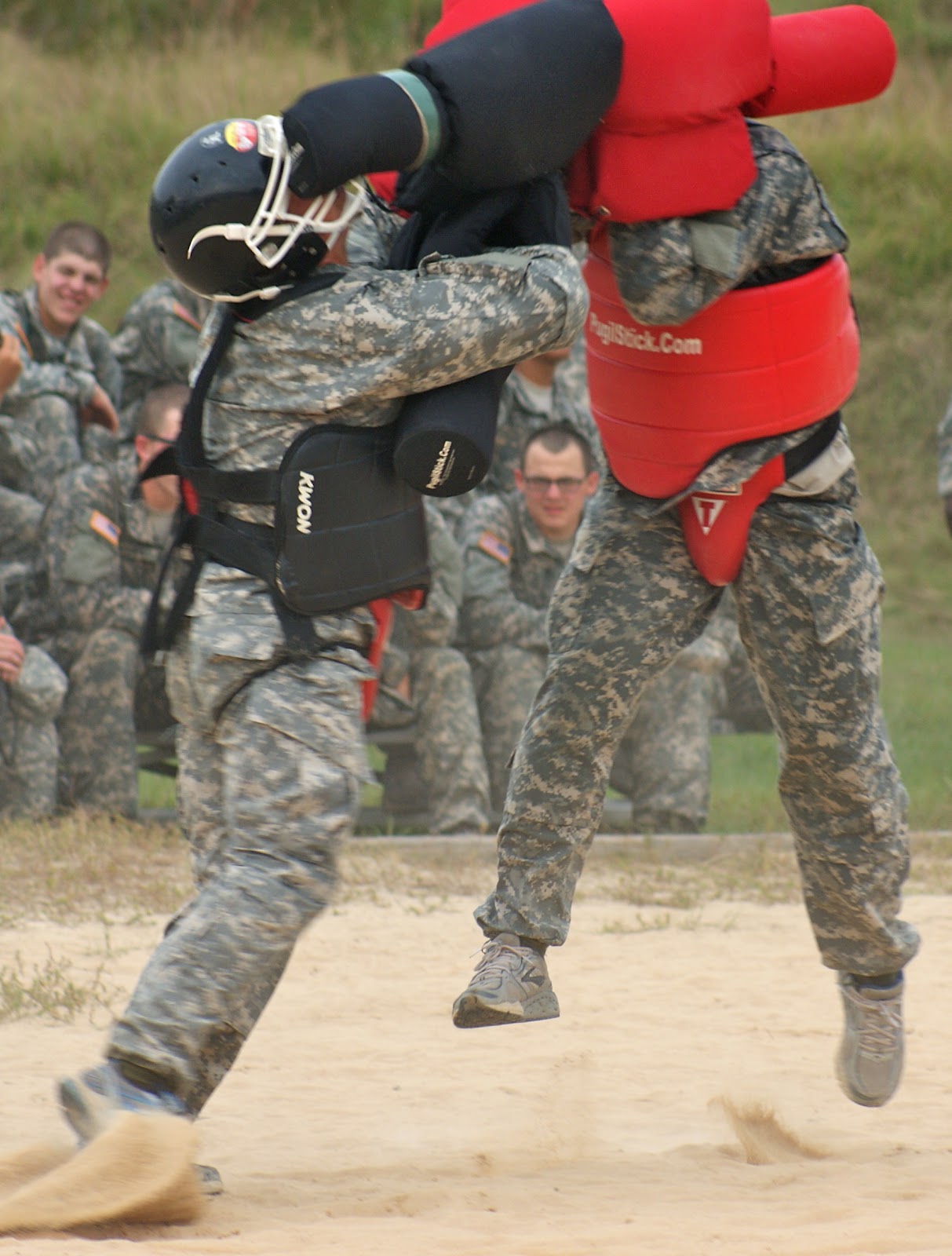 all because two people fell in love: Pugil Sticks