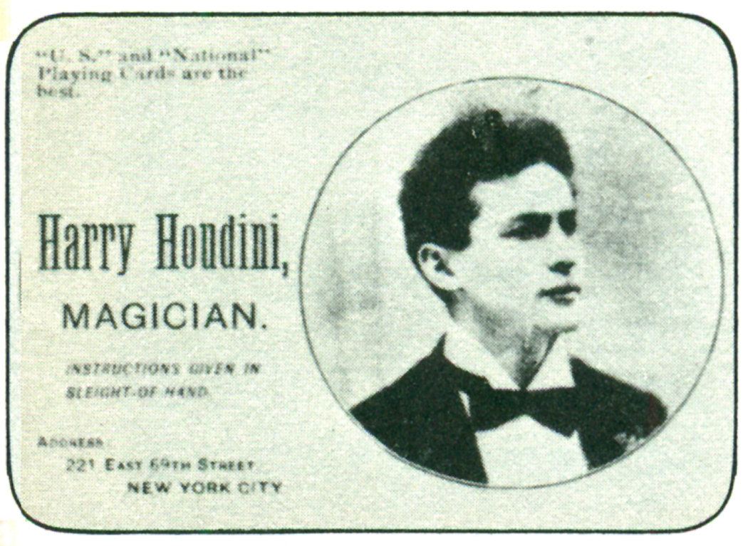 Propelled Pasteboards: Harry Houdini