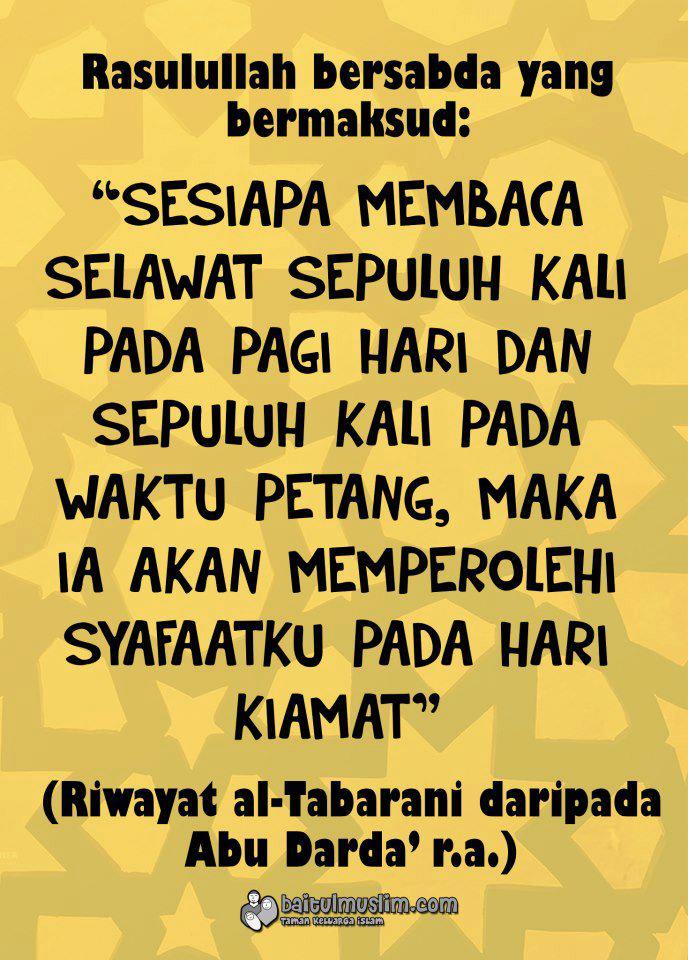 Tazkirah 90 : Baca Selawat