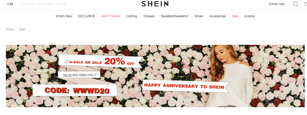 Blog Vou Arrasar: Anniversary of Shein