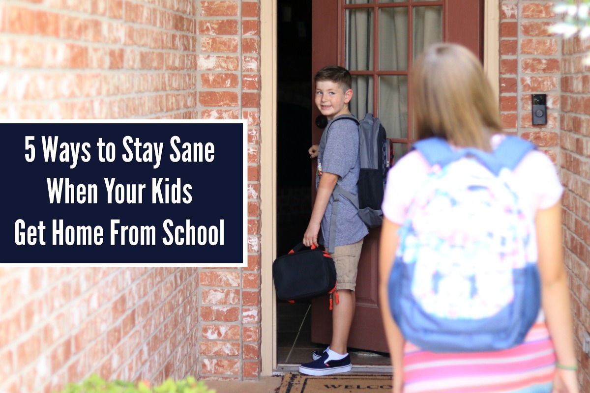 Lunchbox Dad: 5 Ways to Stay Sane When Your Kids Get Home From School