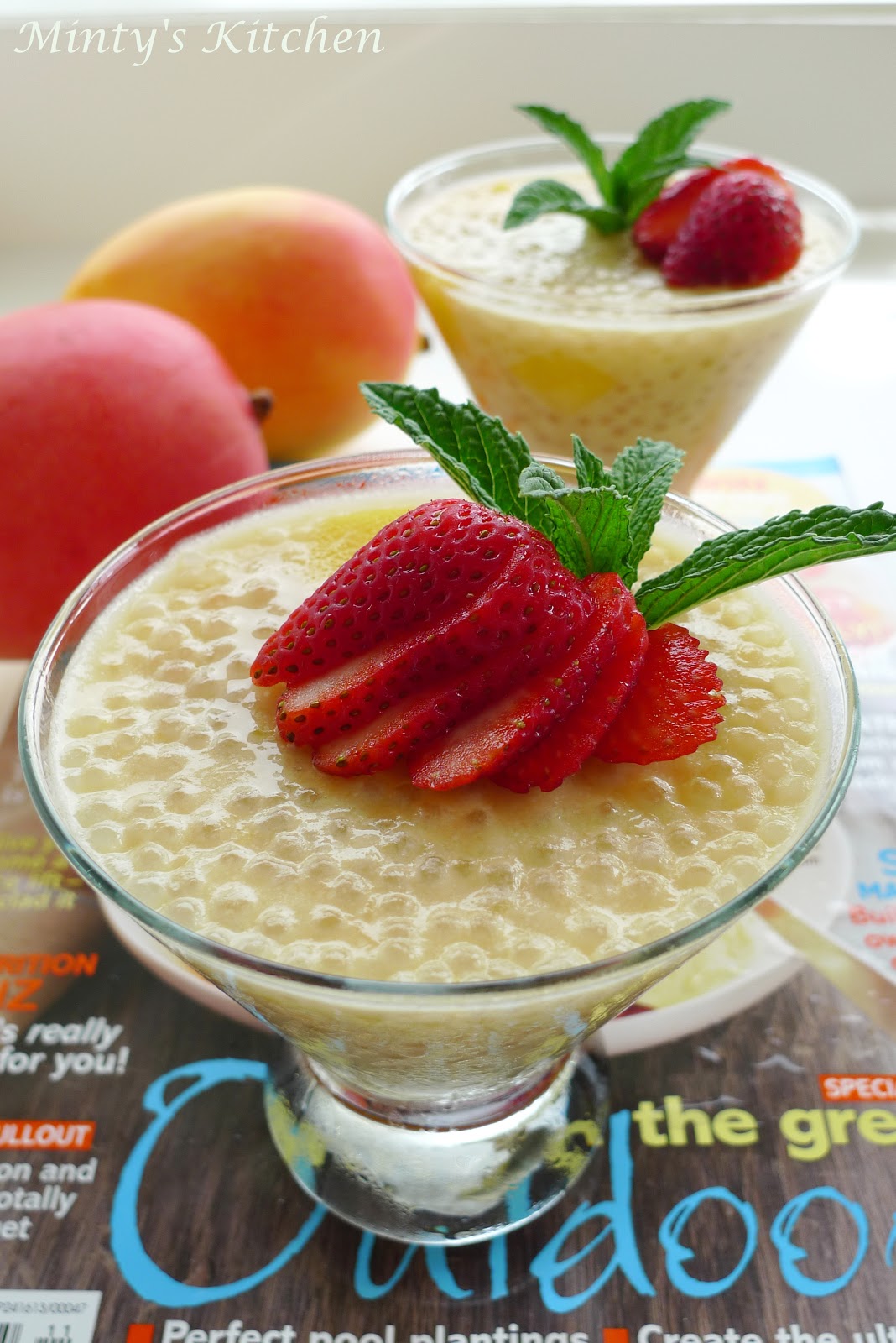 Minty's Kitchen: Sago-Mango Pudding