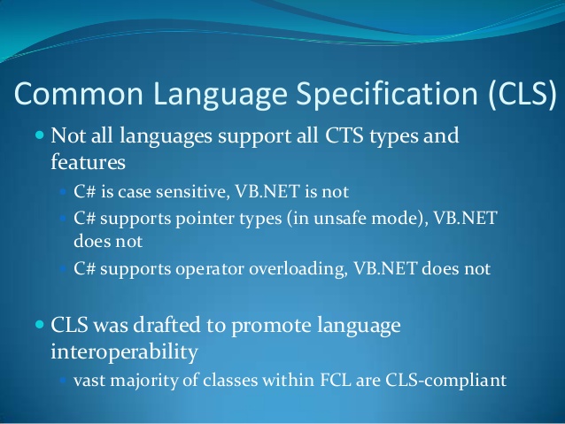 Specification of C# Language - Programming Language
