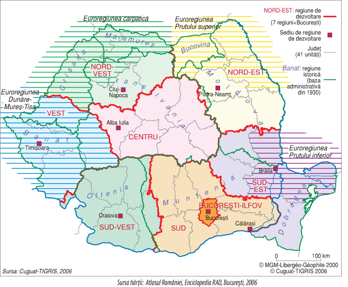 DEFERLĂRI: O nouă împărţire administrativă a României?