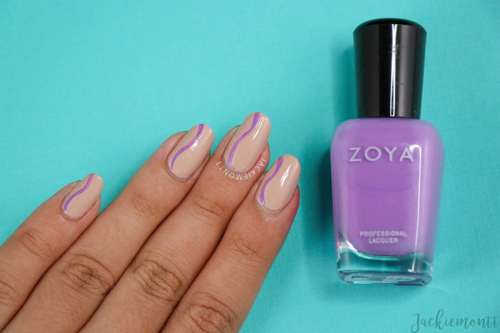 60s Wave Nail Art Tutorial - JACKIEMONTT