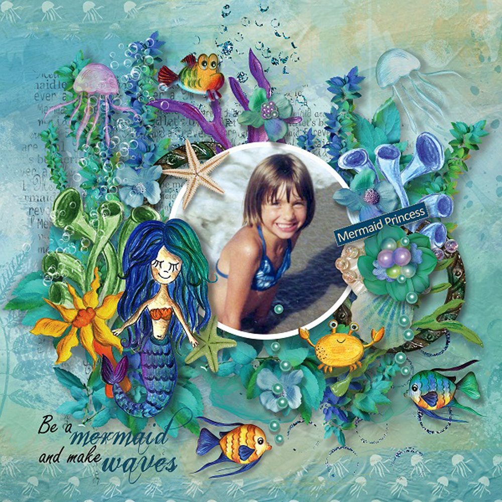 SEKADA DESIGNS: Mermaid Tales layouts inspiration