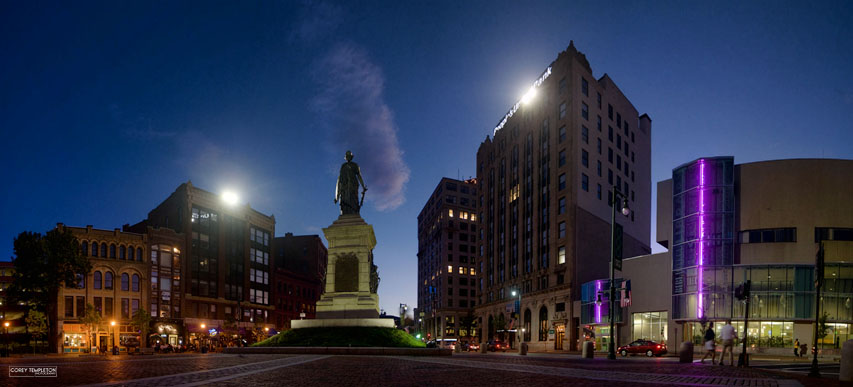 Corey Templeton Photography: Sunset from Monument Square