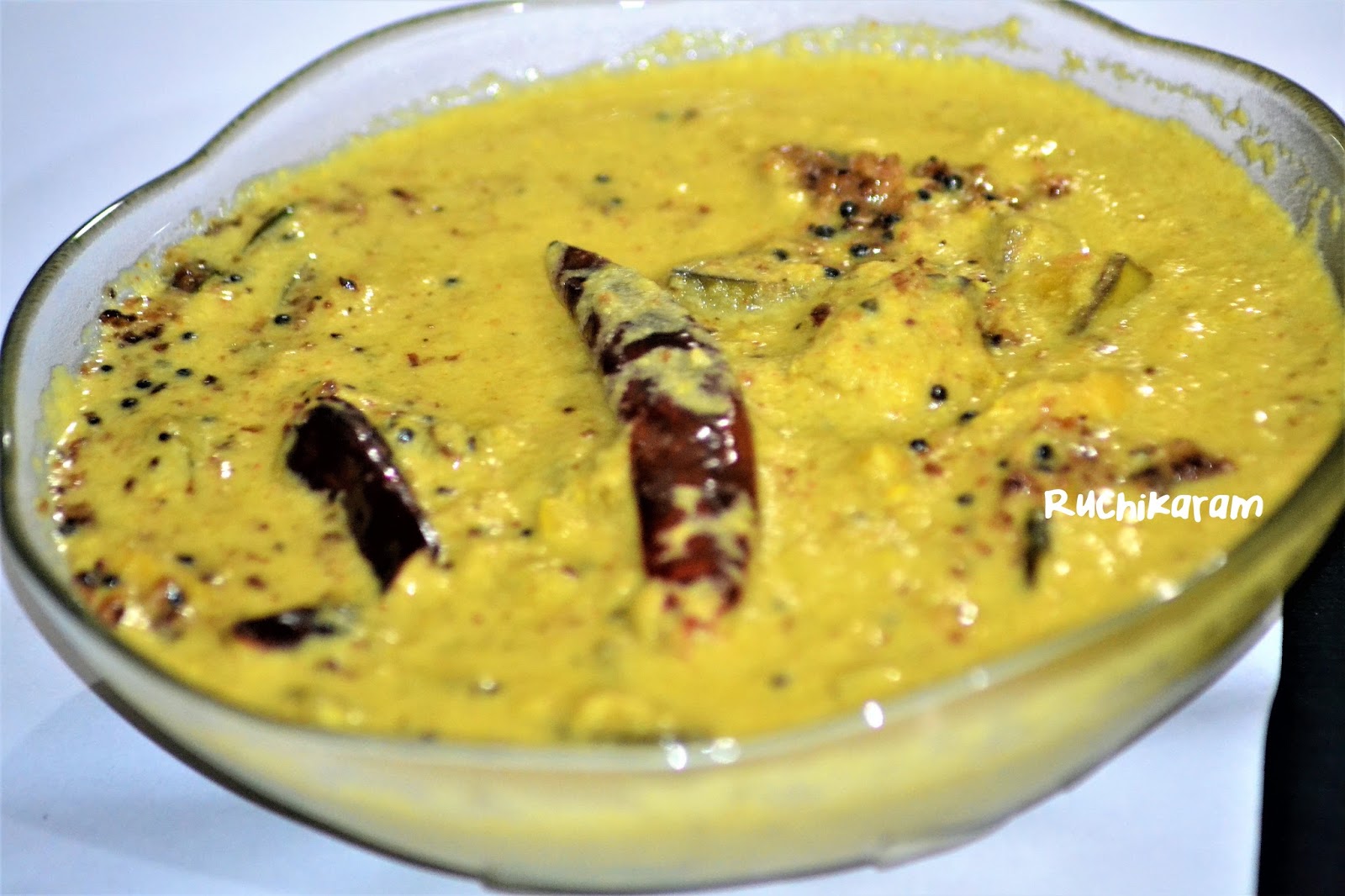Ruchikaram: Pachakkaya Parippu Curry | Kerala Raw Plantain Curry | Raw ...