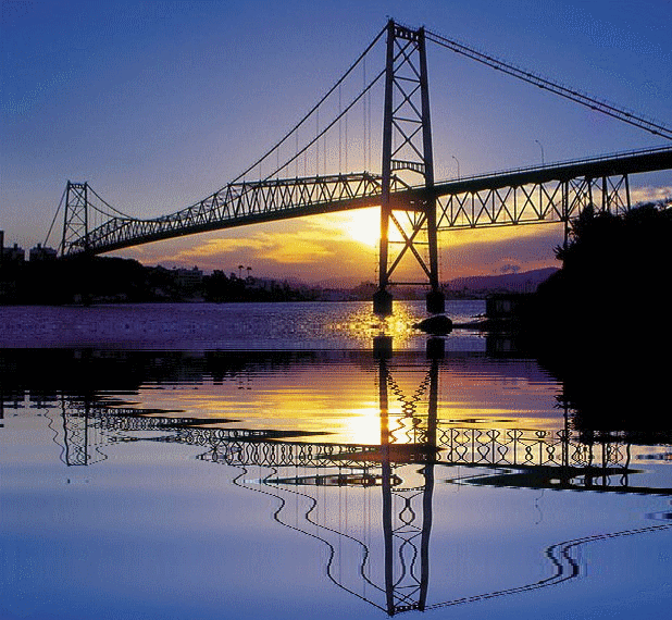 SÓ GIFs. ╬╬ ╬╬ ╬╬ ╬╬ ╬╬ : Ponte Hercílio Luz - Florianópolis - SC.