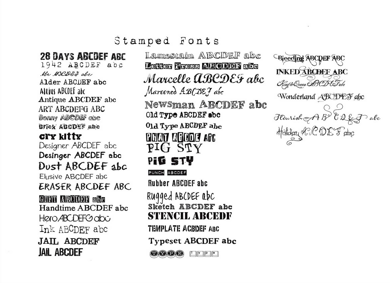 TLC Lettering: Fun Fonts