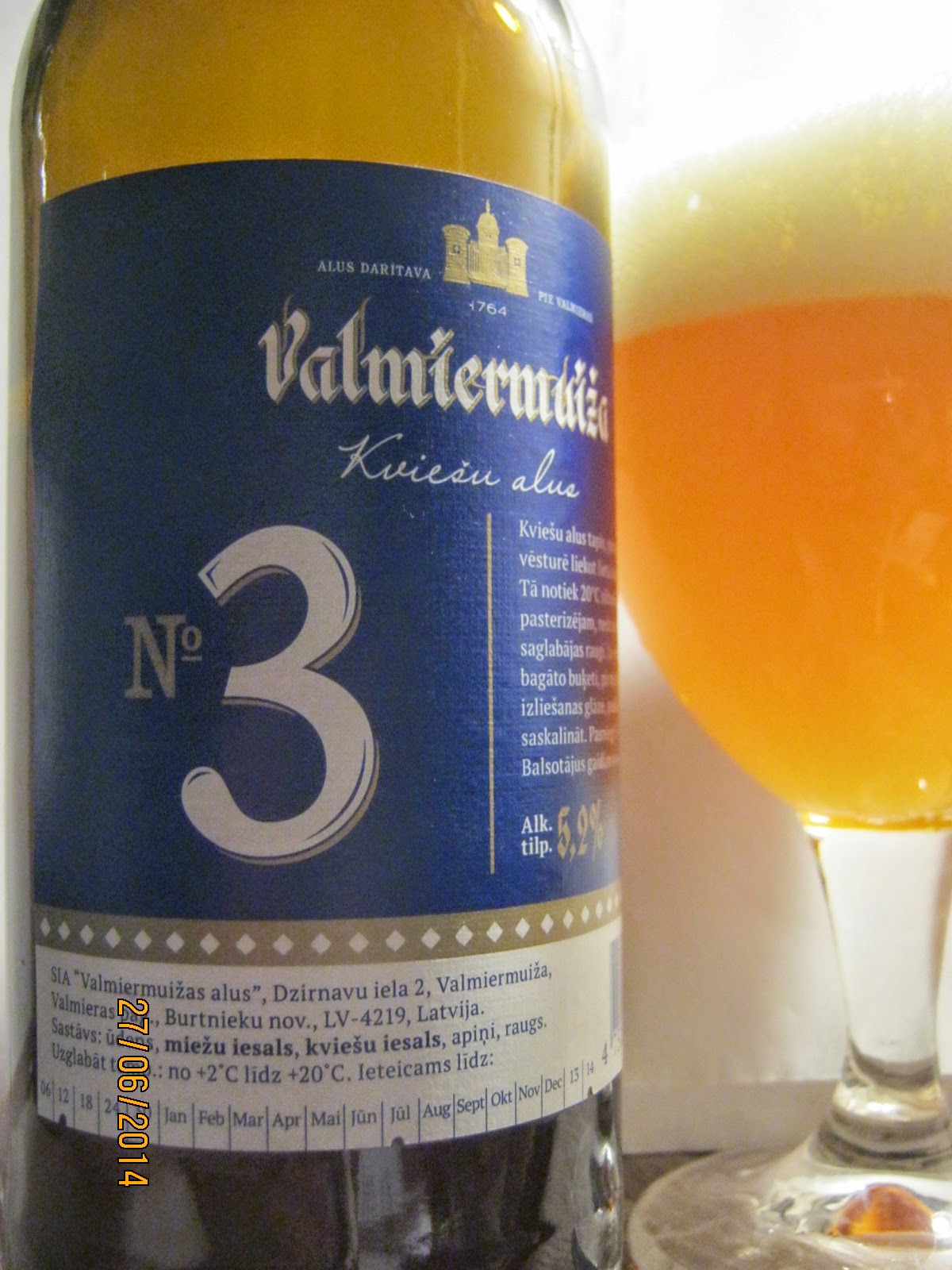 Gambrinuse õllepäevik: Valmiermuiža Kviešu alus No 3