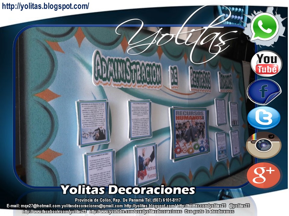 Yolitas Decoraciones: Mural Administración de Recursos Humanos Panamá