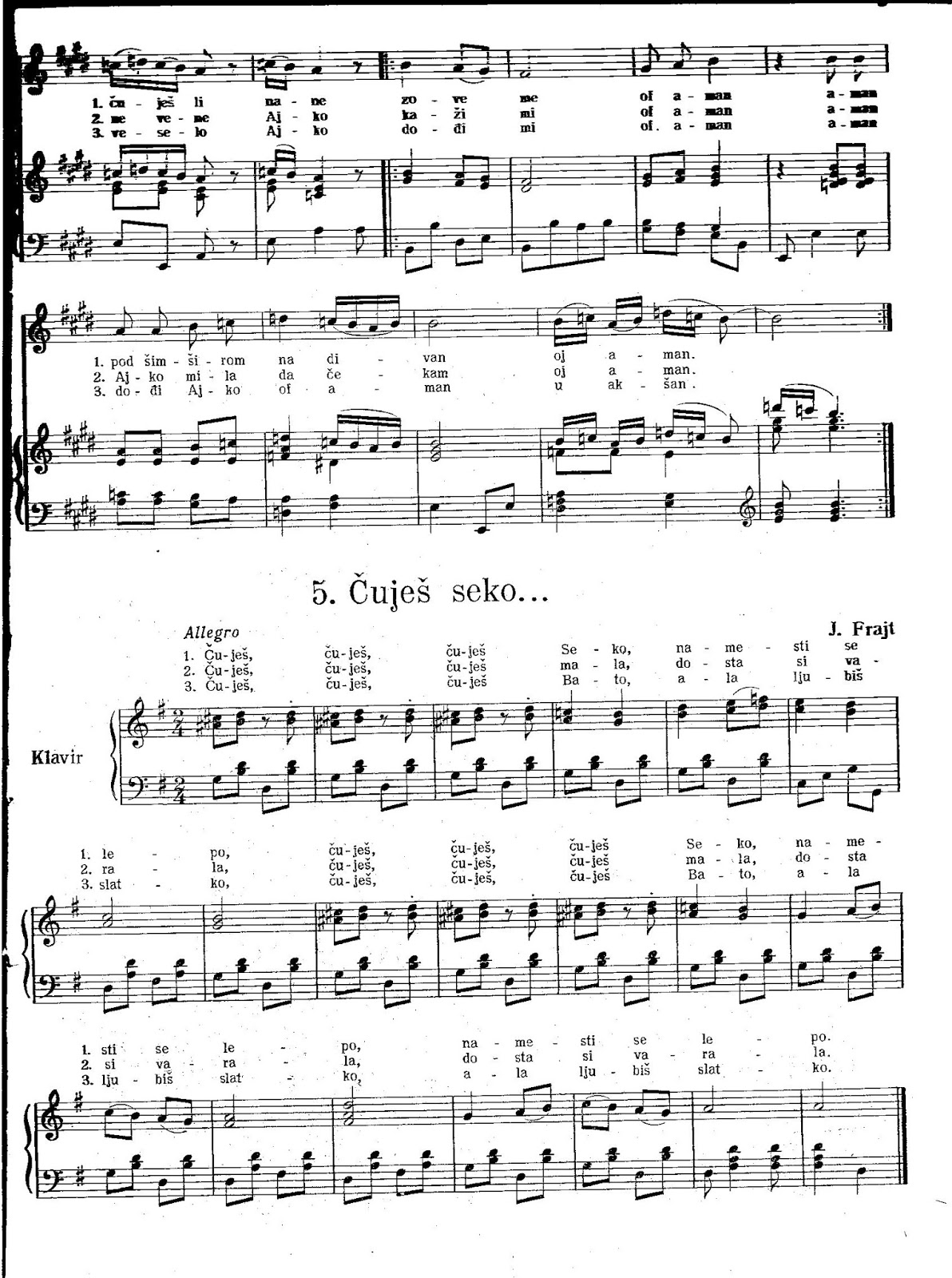 Scores for Balkan music Note za Harmoniku Violinu: Note za Muziku