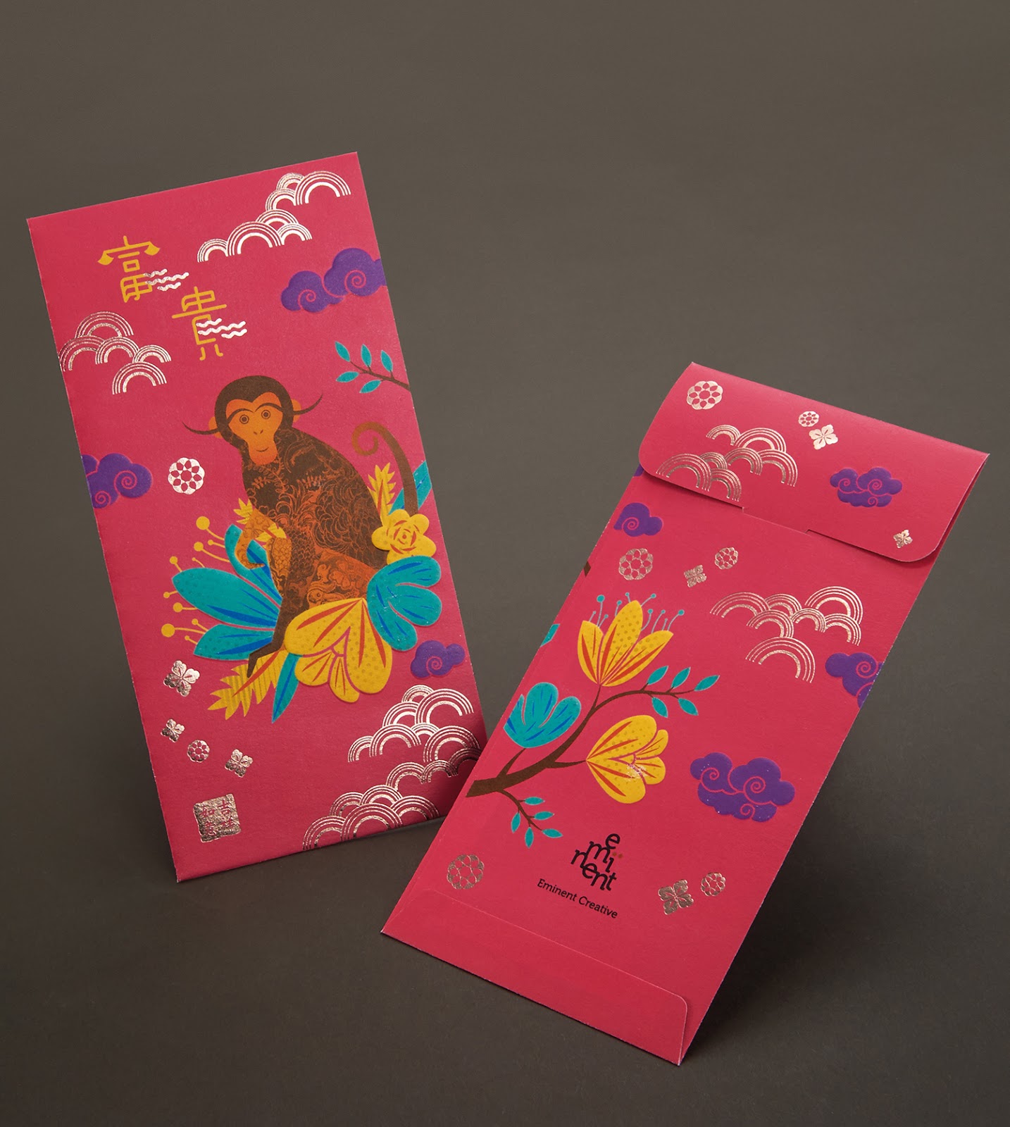 Monkey Series Angpao Packaging on Packaging of the World - Creative ...