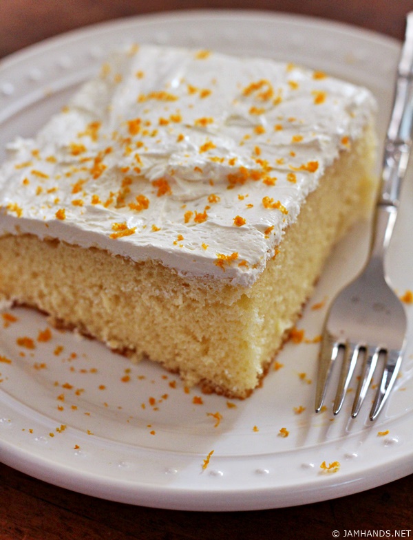Triple Citrus Yellow Cake with Lemon Curd Frosting - Jam Hands