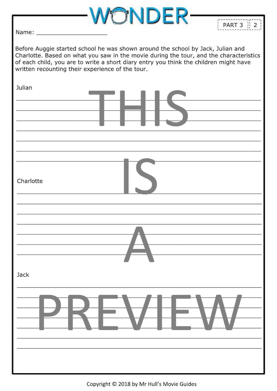 Wonder Movie Guide + Activities - Answer Keys Included ~ Movie Guides ...