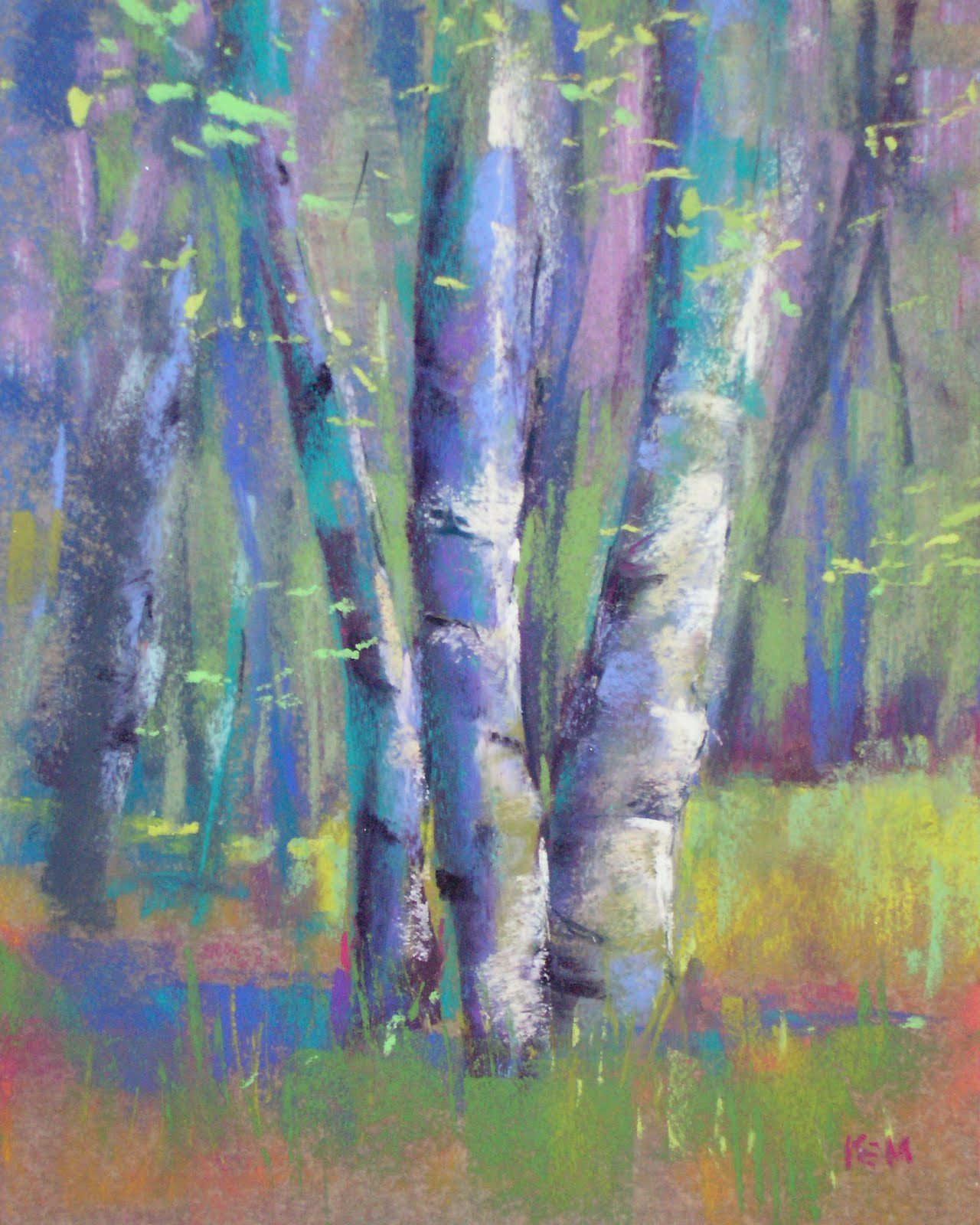 Painting My World: Aspen Tree Painting Demo...4 Seasons of Aspens