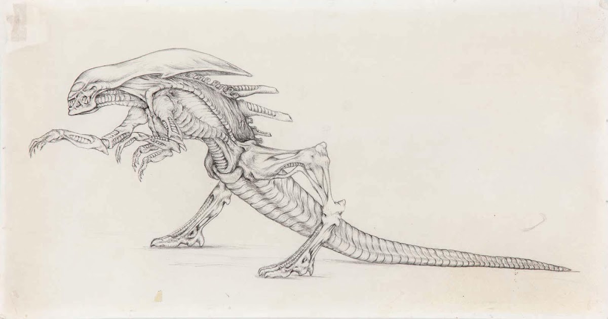 Alien Explorations: Aliens: Alien Queen drawing by Stan Winston with ...