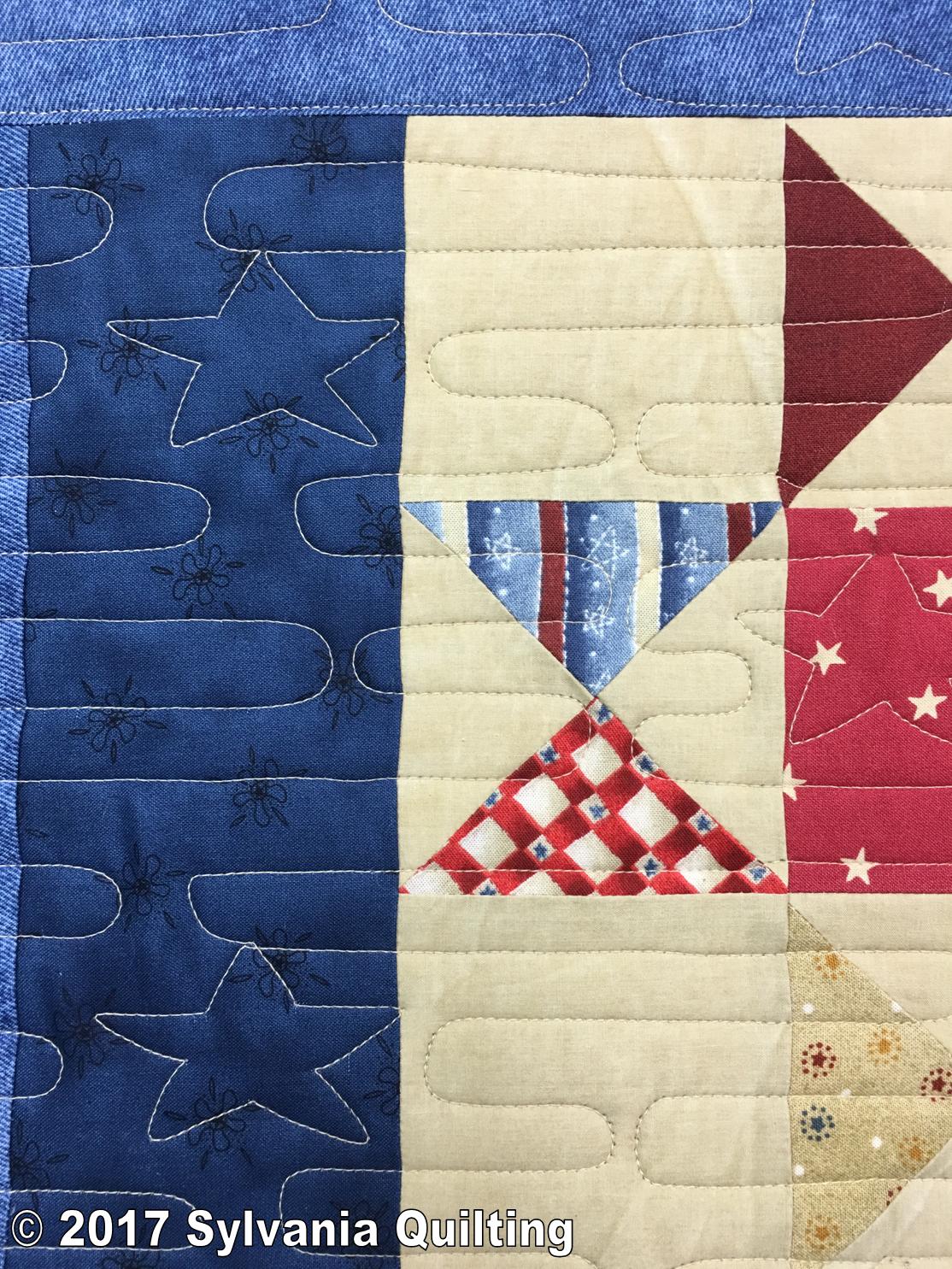 Sylvania Quilting: Offset Ohio Stars quilt