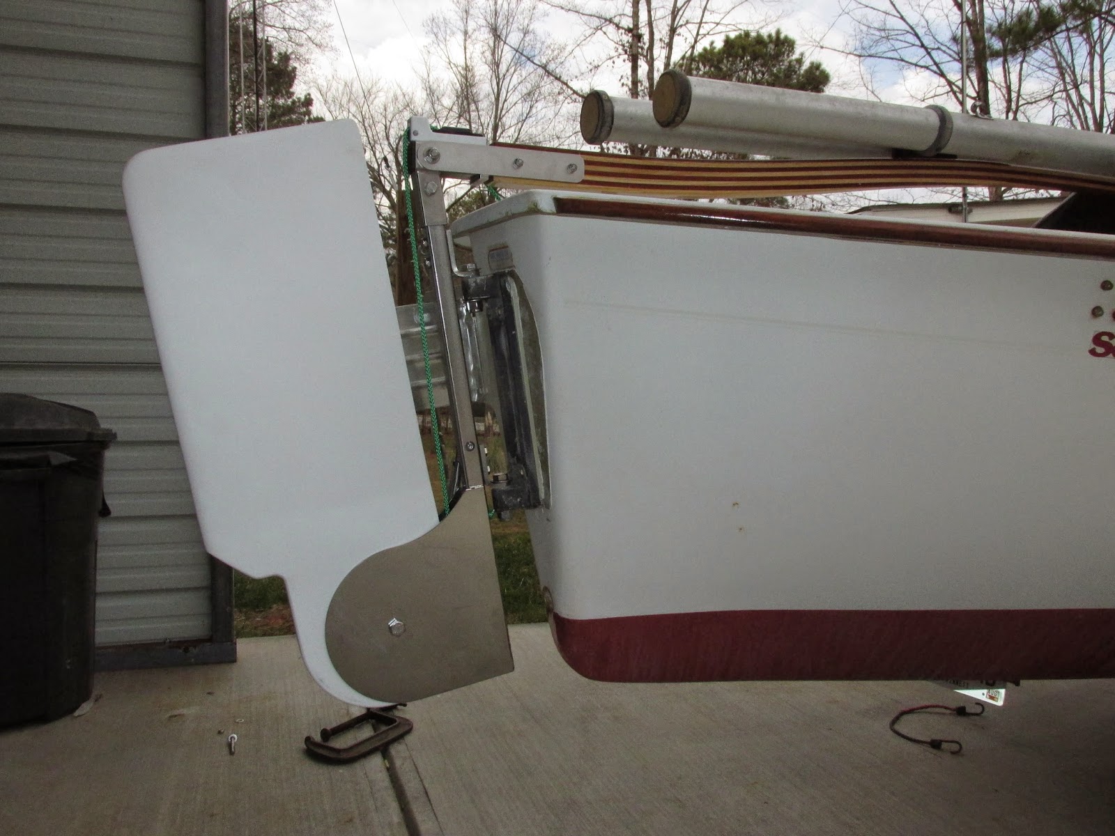 Seapearl Wanderer: A new rudder from Rudder Craft