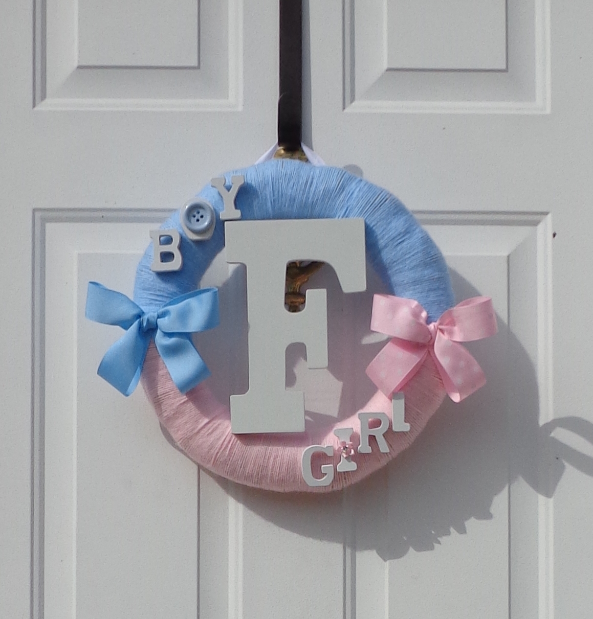 Creative Corner: Time with God and Crafts: Gender Reveal Party Wreath