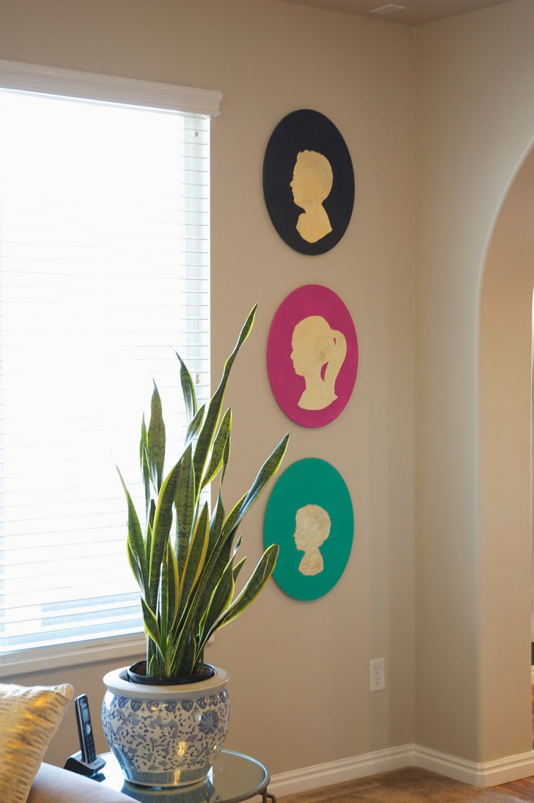 restlessrisa: Gold Leaf Cameo Style Silhouette DYI