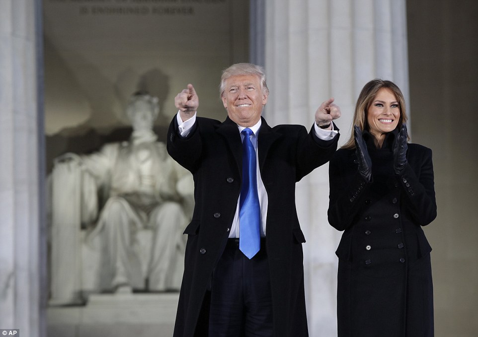 The Trumps at the Trump Inaugural concert