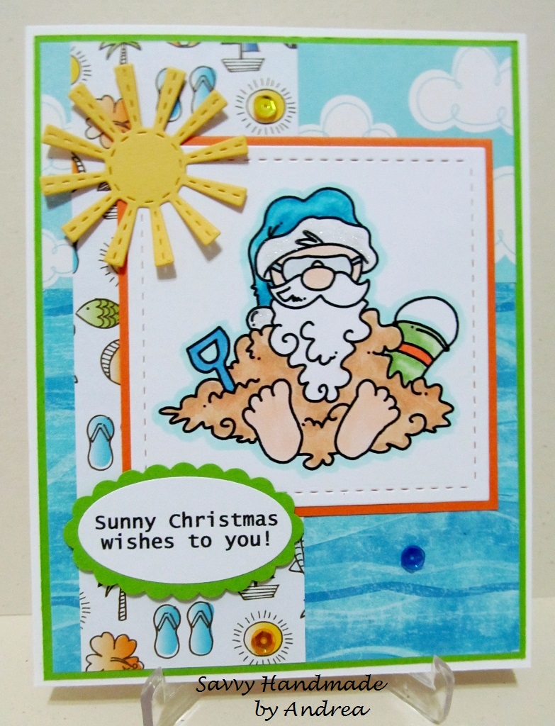 Savvy Handmade Cards: Sunny Christmas Wishes Card