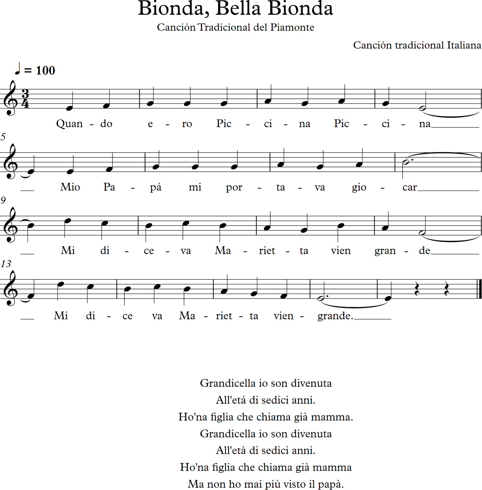 Bionda, Bella Bionda - Descubriendo la Música