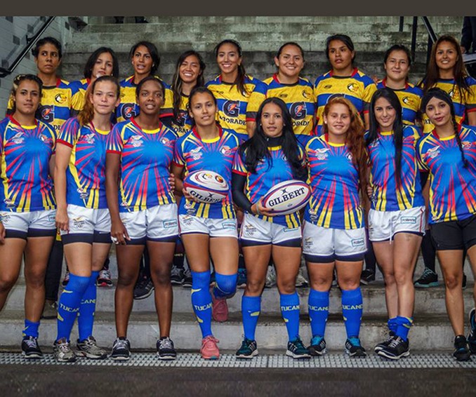 La selección femenina de Colombia, en un acto de rugby inclusivo en ...