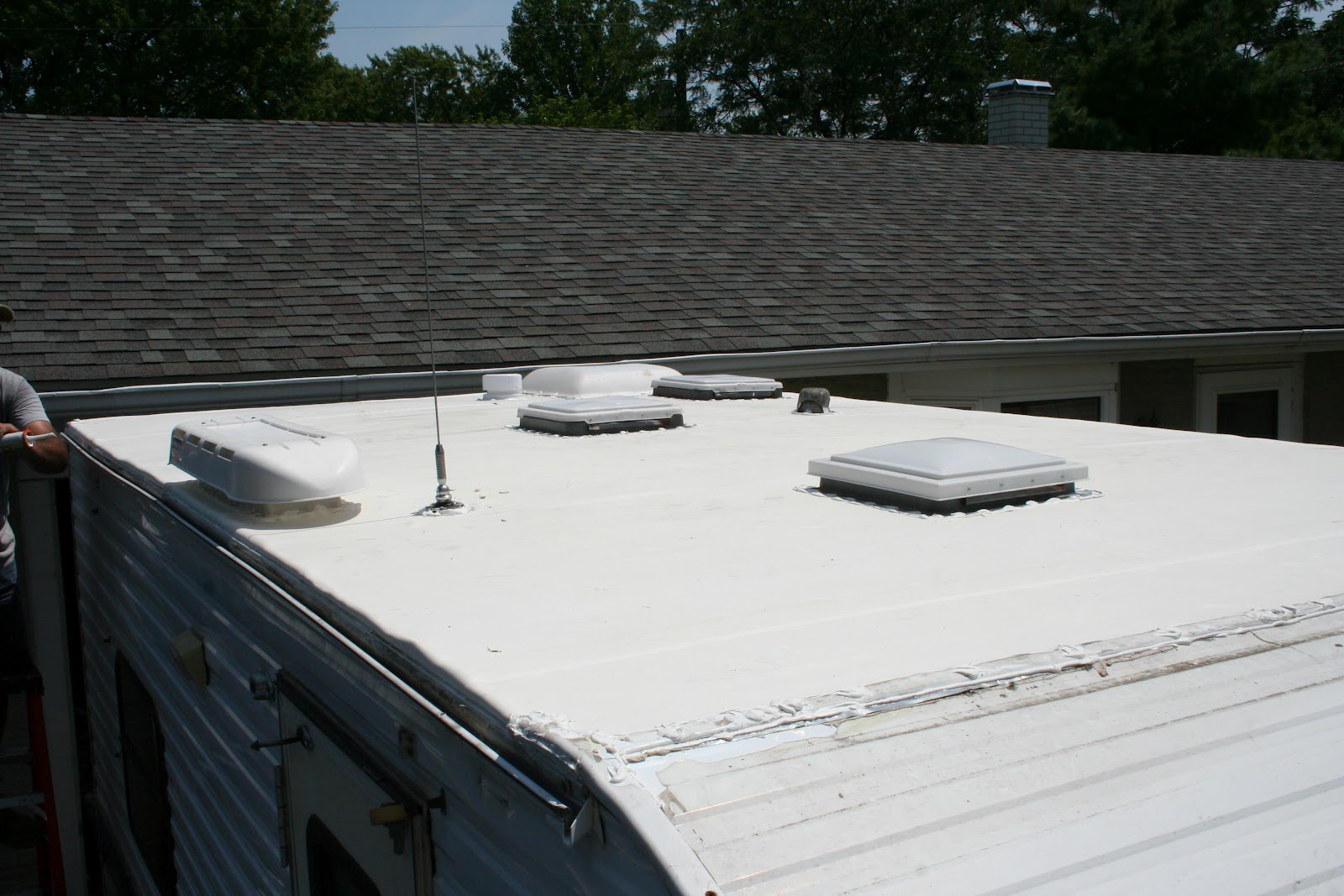 The Great Adventures of a Family Named Zumm: Our Travel Trailer Roof ...