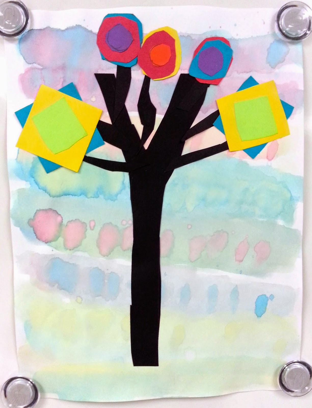 Color Mixing Trees (1st) | Art with Mrs. Nguyen