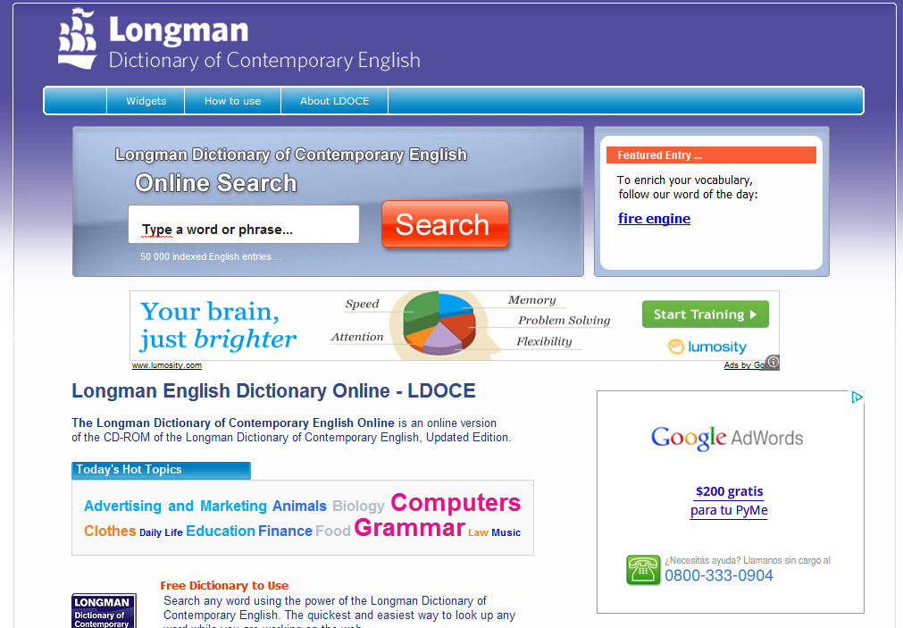 Projects & Readers: DICCIONARIOS