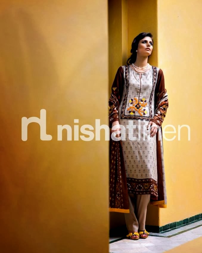 Nishat Linen Winter Designs 2013-2014 Catalogue | Nishat Winter / Fall ...