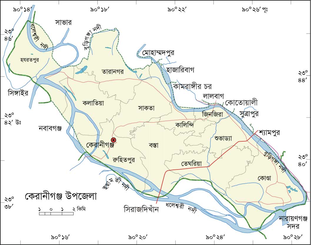 Maps Of Bangladesh Political Map Of Keraniganj Upazila | Images and ...