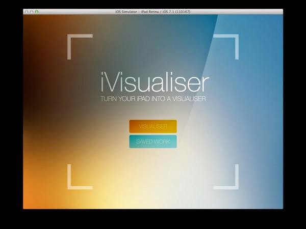 Using an iPad as a Visualiser