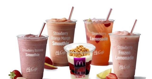 McDonald's Trying New Strawberry Orange Mango Smoothie