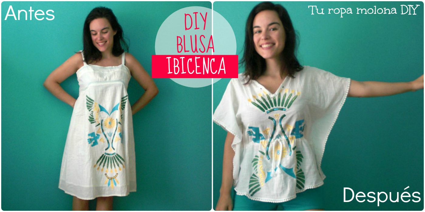 Tu ropa molona DIY: DIY: Blusa ibicenca