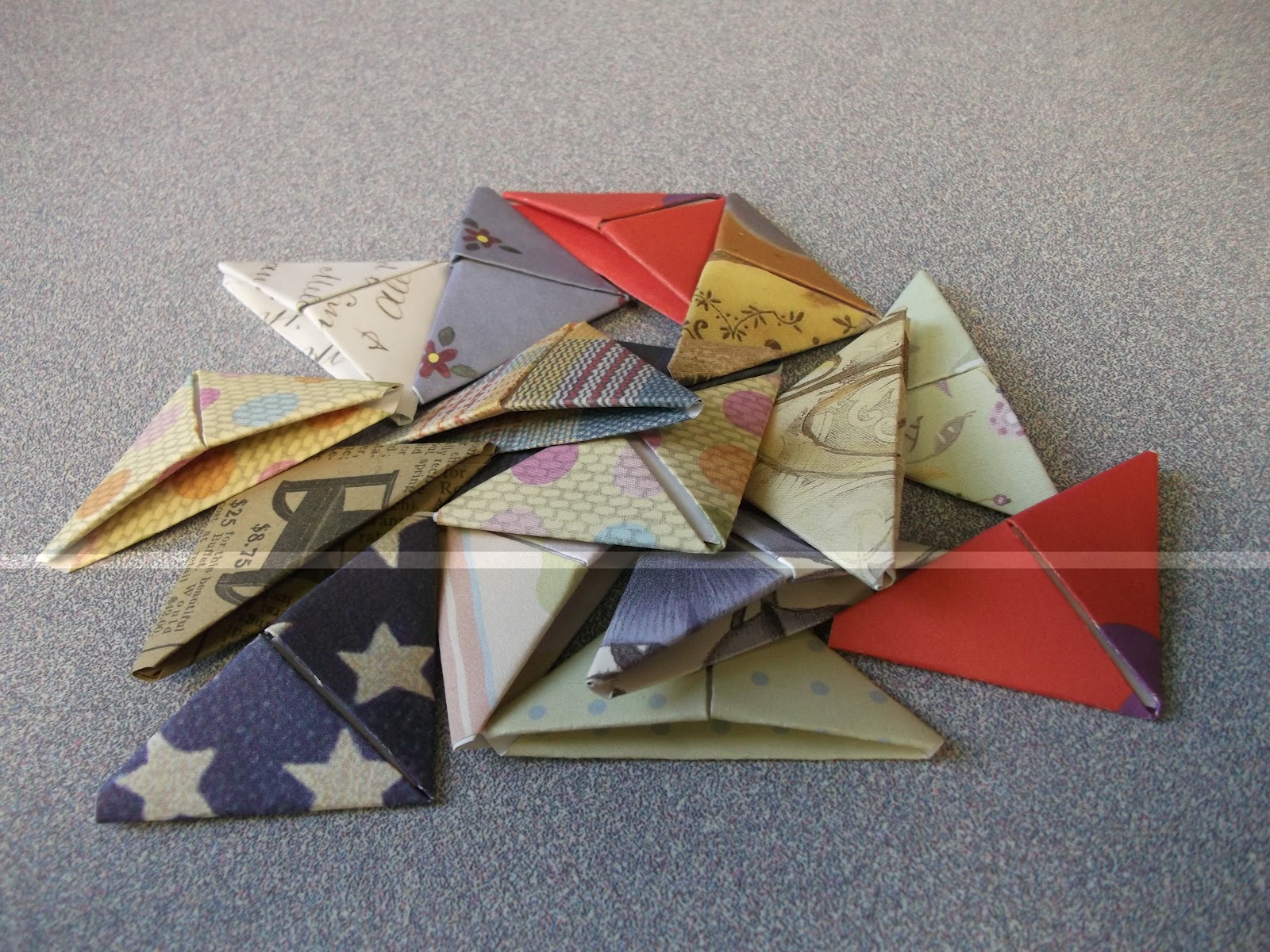 The Farmer's Granddaughter: Origami Bookmarks