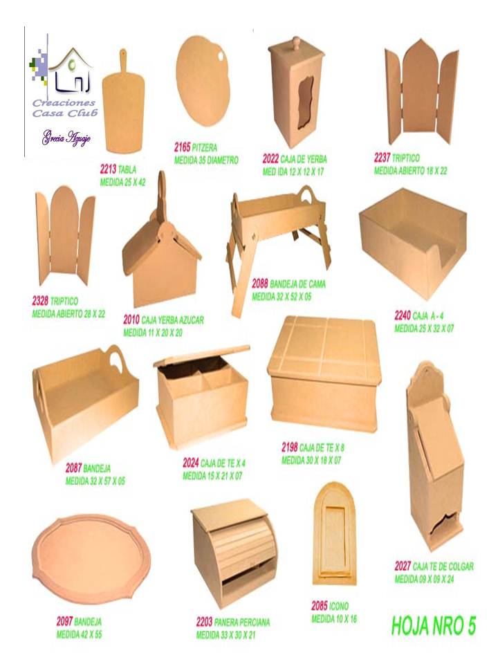 TODO EN MDF: CATALOGO DE MDF