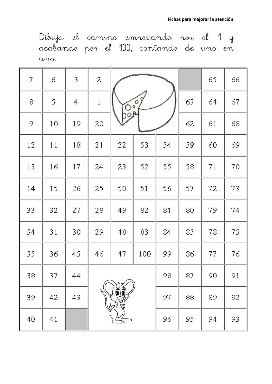 LABERINTOS CON NÚMEROS ~ ESCUELA PRIMARIA PROFR "BENITO ACOSTA"