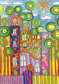 NZ Teacher's Art: Hundertwasser Inspired Art