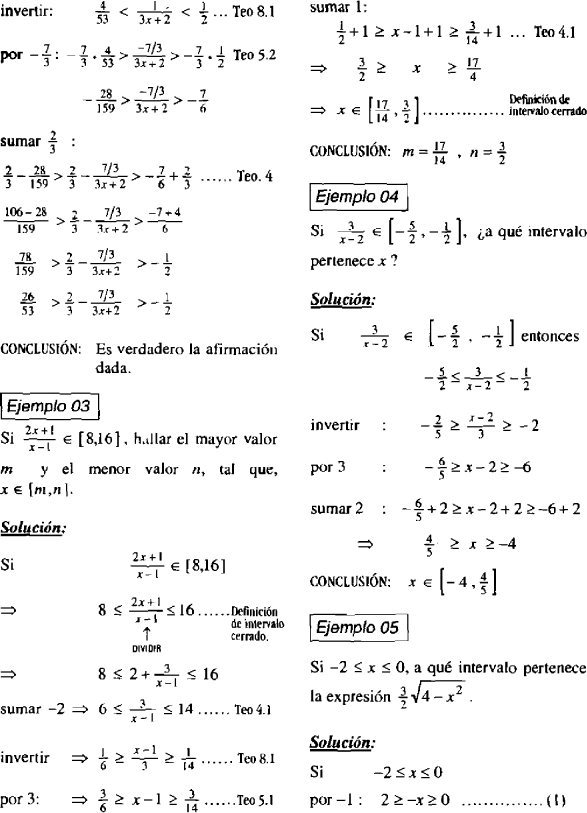 INTERVALOS EN LA RECTA EJERCICIOS Y PROBLEMAS RESUELTOS DE MATEMATICAS PDF