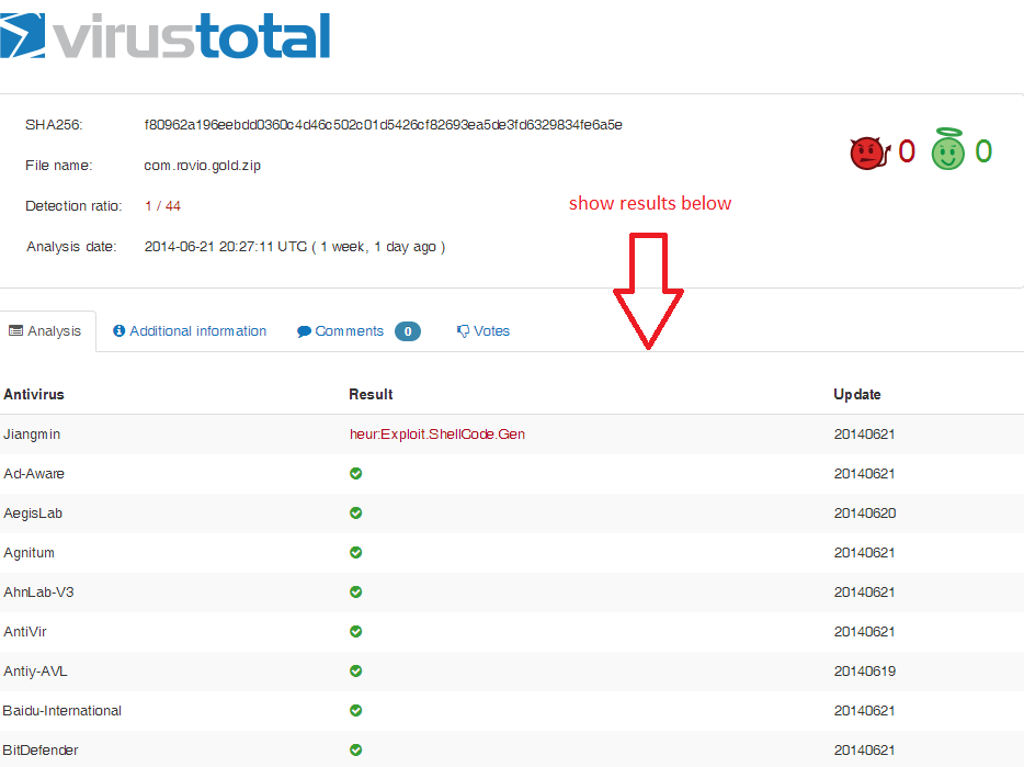 VirusTotal Scanner ~ APPS BRO